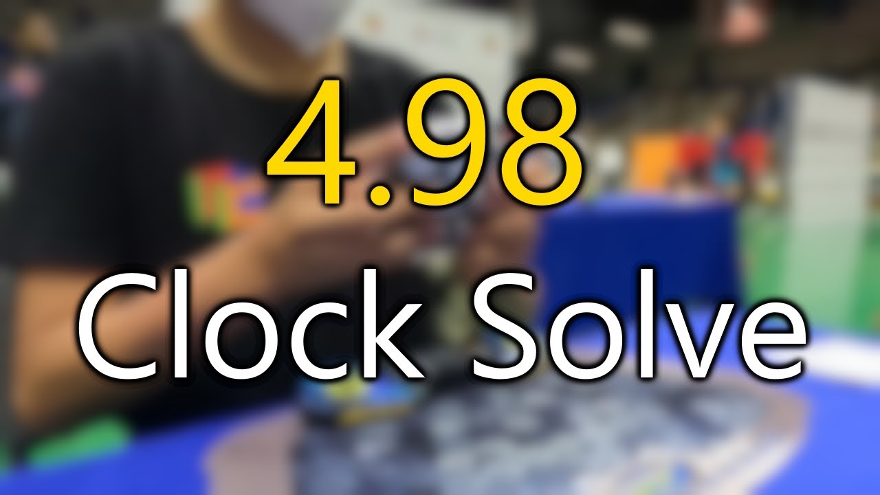 4.98 Official Rubik's Clock Solve! 😎 - YouTube