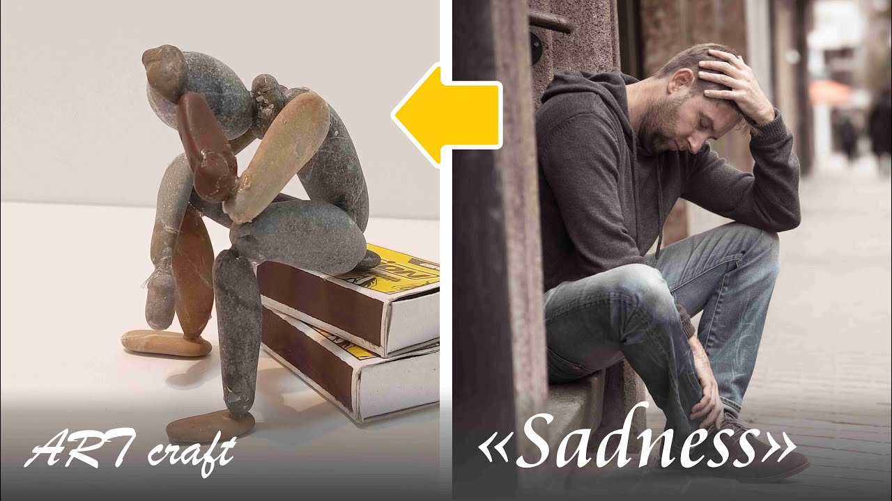 Art craft. Сomposition "sadness" - YouTube