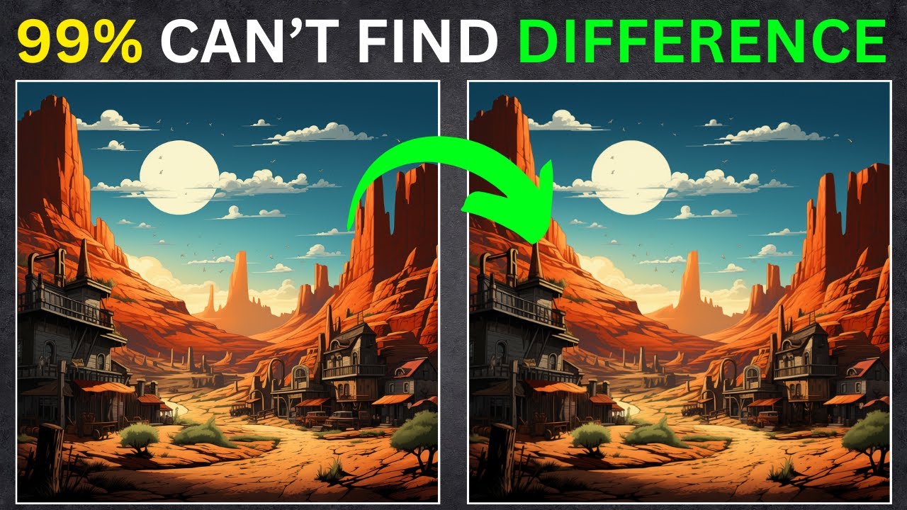 Find The Difference Puzzle Game Next Level: Wild West Town Riddles pt ...