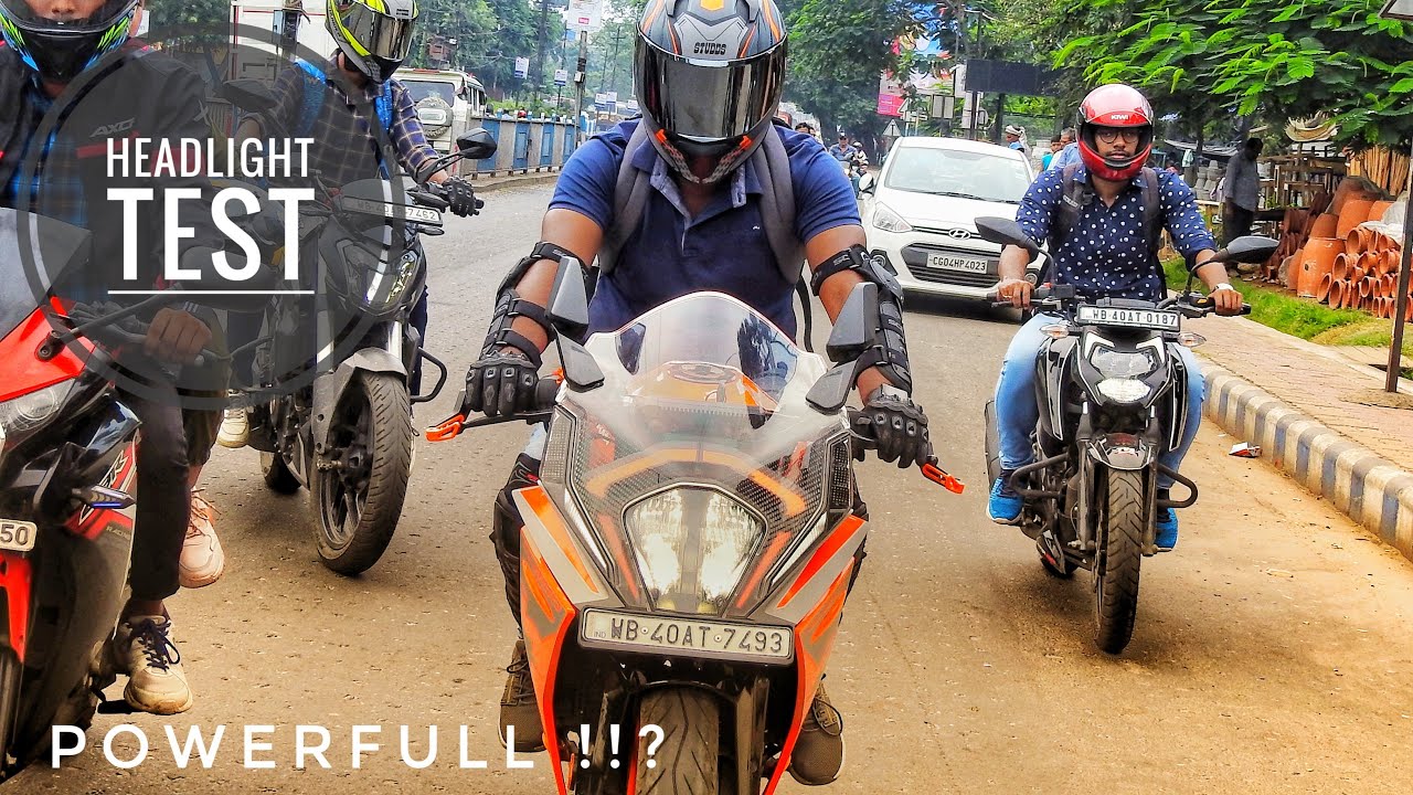 Rc 200 Headlight Review || Night Visibility 👌 #ktm #ktmrc200 #headlight ...