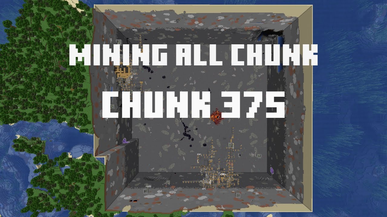 Mining all the chunks in Minecraft (Chunk 375) in 1 Minute - YouTube