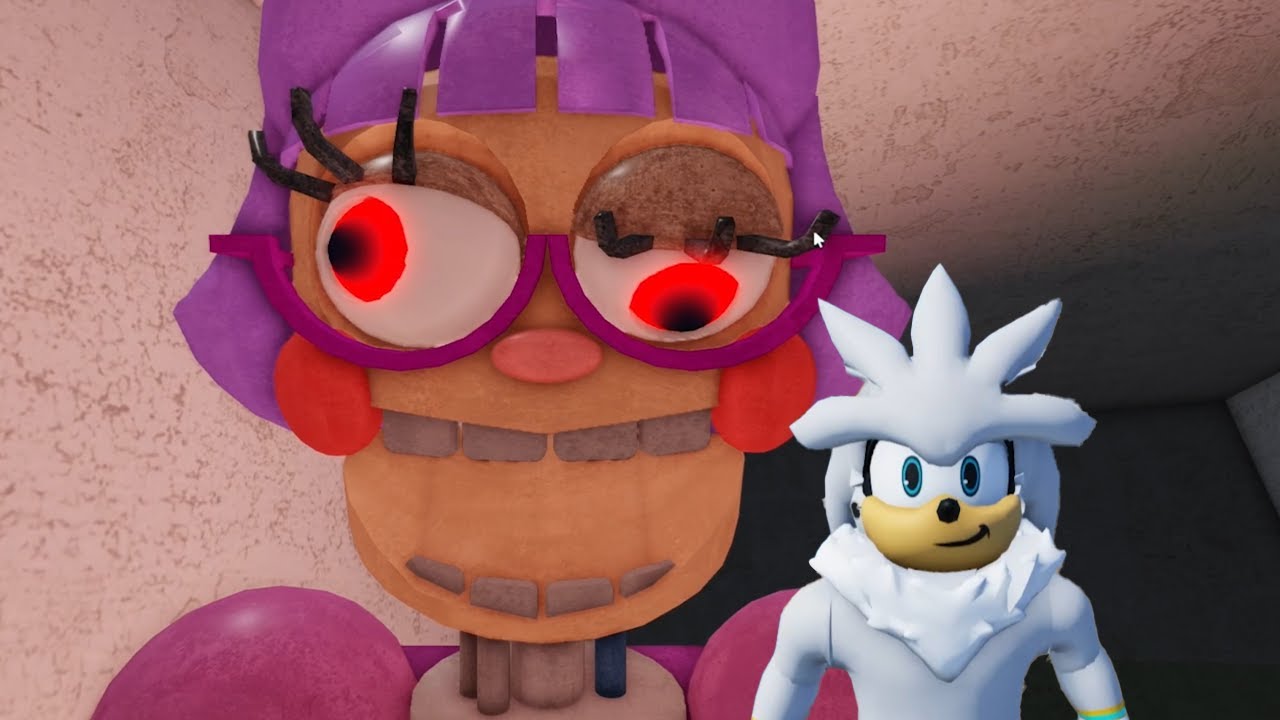 Escape Miss Ani-Tron's Detention (SCARY OBBY) Sonic Silver Vs Ani-Tron ...