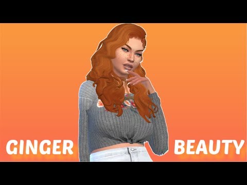 GINGER BEAUTY | SIM DOWNLOAD + CC LINKS! | The Sims 4 CAS - YouTube