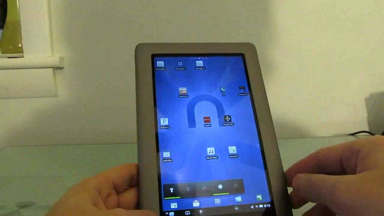 Rooted NOOK Tablet tweaks - YouTube