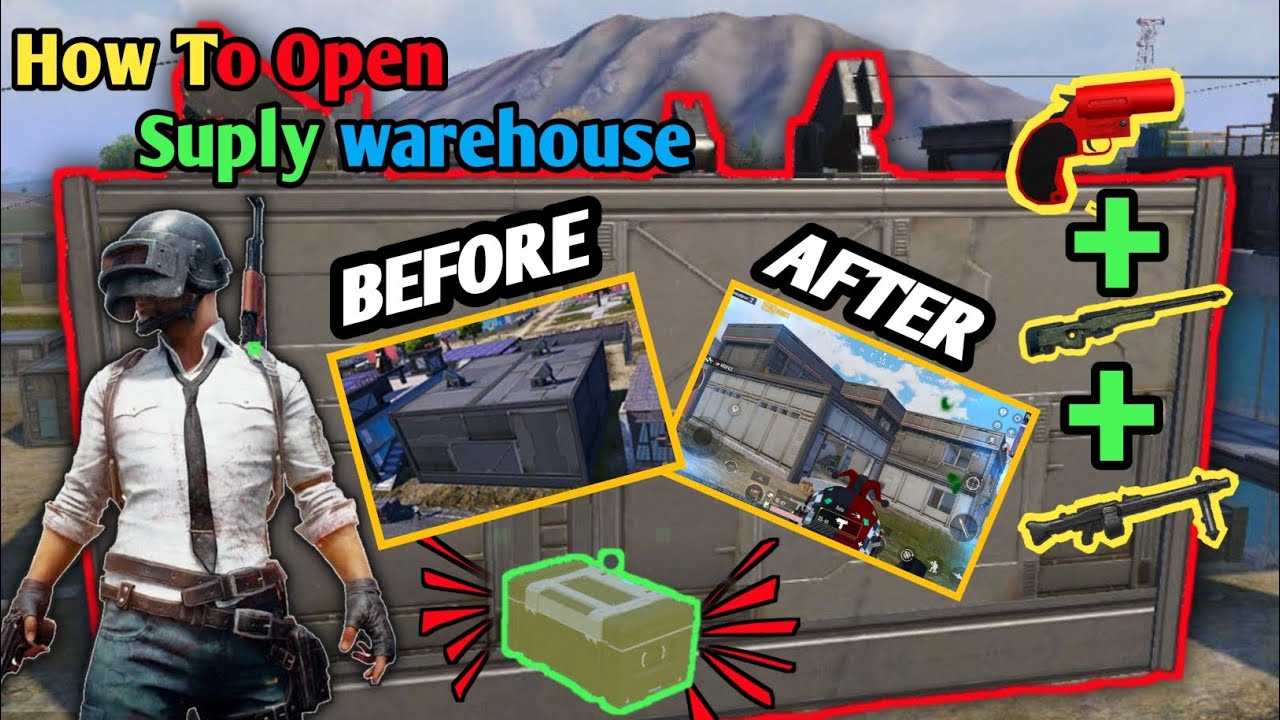 HOW TO OPEN SUPPLY WAREHOUSE Pubg Mobile New update 3.0 ...