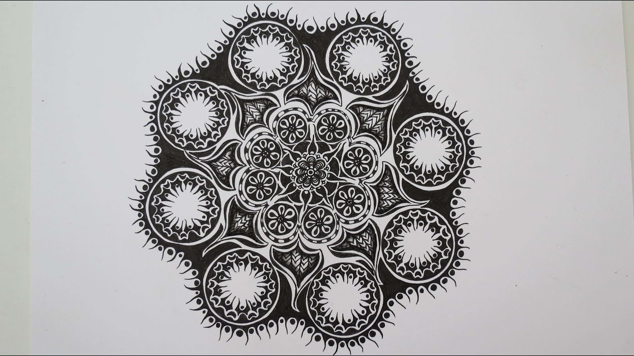 Zentangle Inspired Art #8 - YouTube