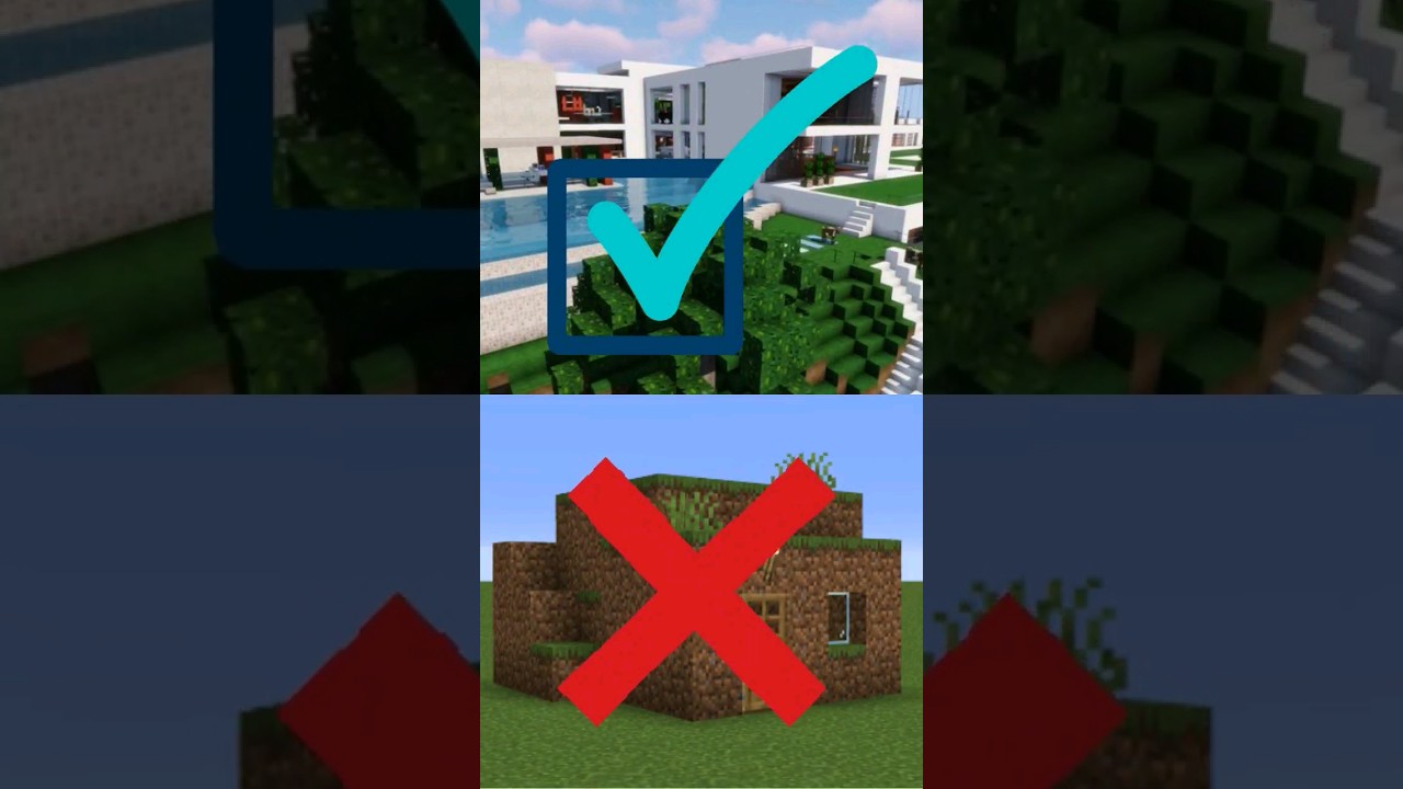 Cute 20 minute Minecraft starter base! 😊 #minecraft #memes #tutorial # ...