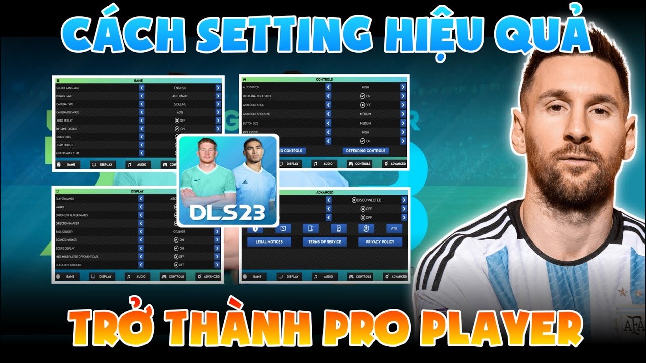 DLS 23| Cách Setting Hiệu Quả Trong Game Dream League Soccer 2023 ...