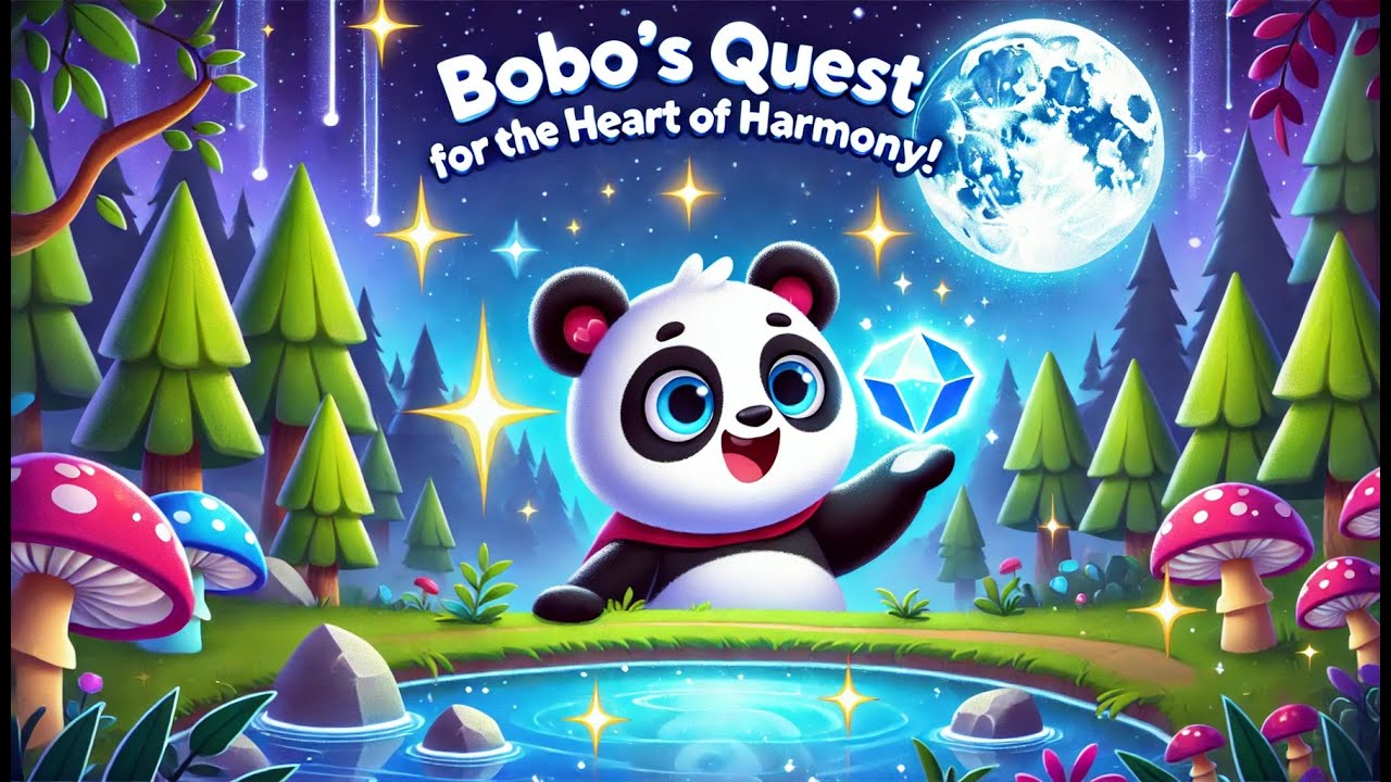 Bobo the Panda and the Secret of the Moonlit Lake 🌙 | A Magical Kids ...