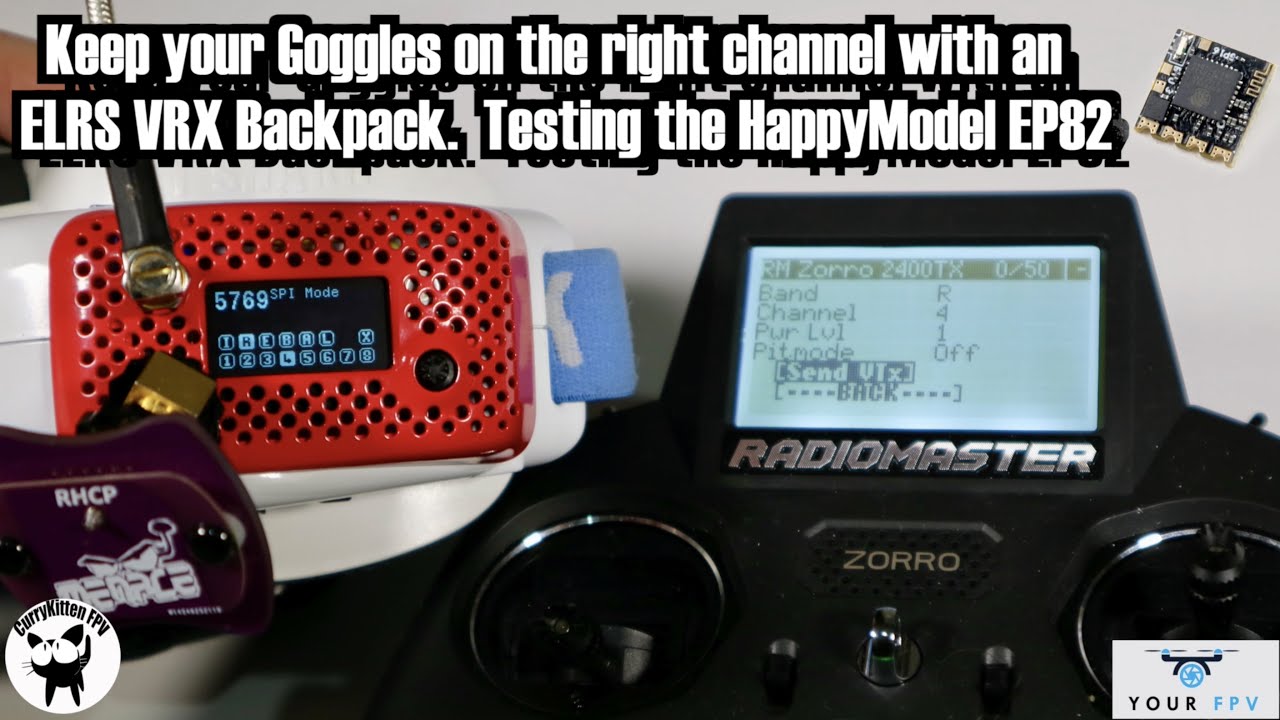What's an ExpressLRS Backpack? Taking a look at the HappyModel EP82. Supplied by YourFPV - YouTube
