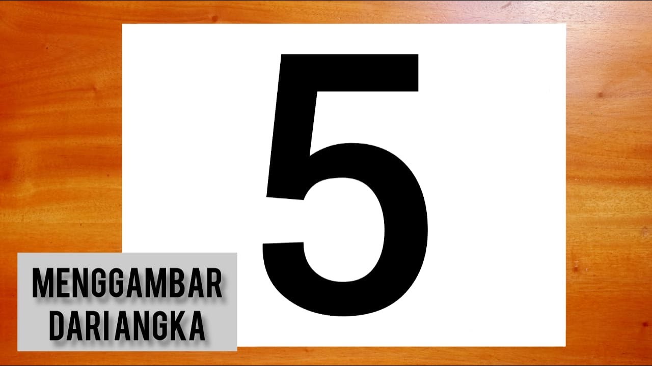 CARA MENGGAMBAR DARI ANGKA LIMA MENJADI GAMBAR SINGA - YouTube