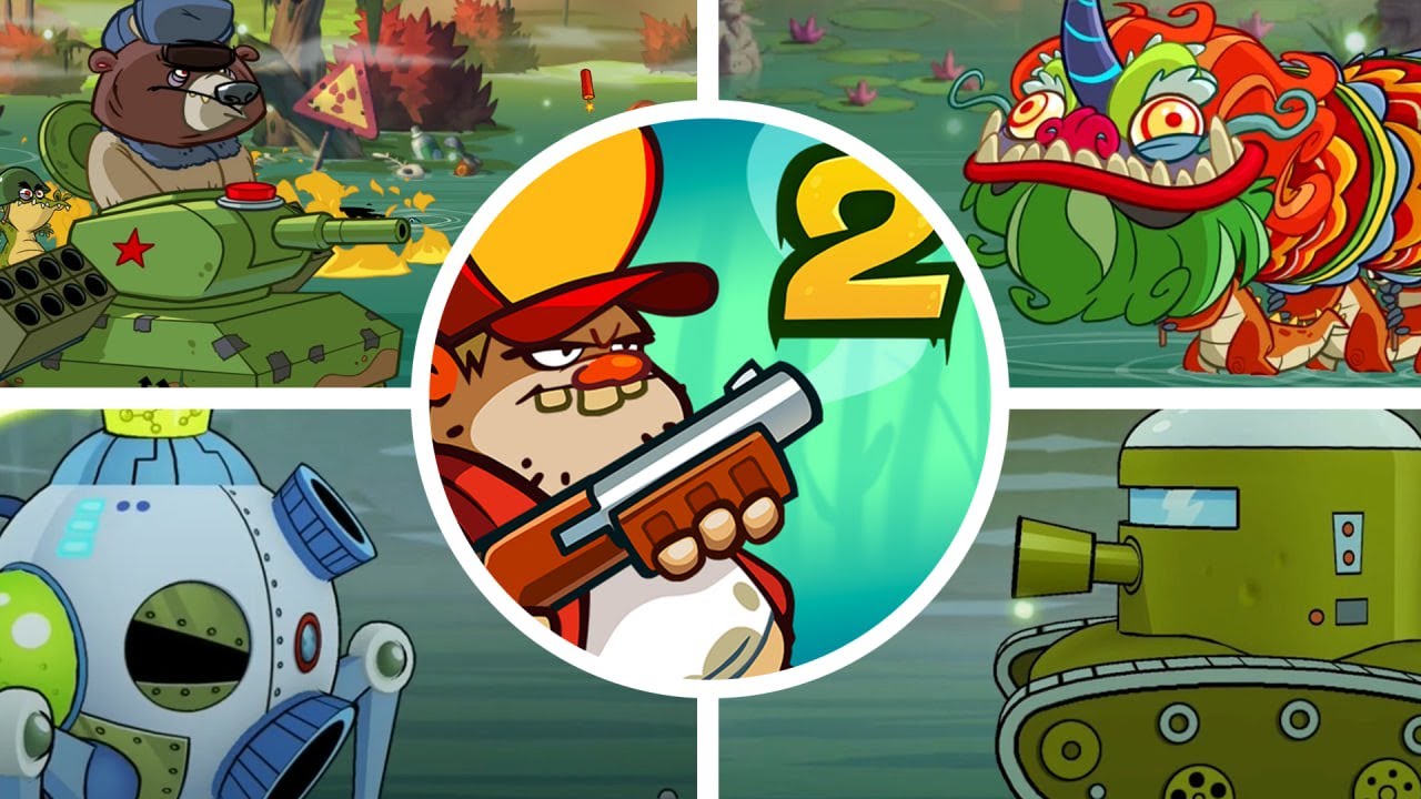 Swamp Attack 2 + Swamp Attack - All Bosses - YouTube