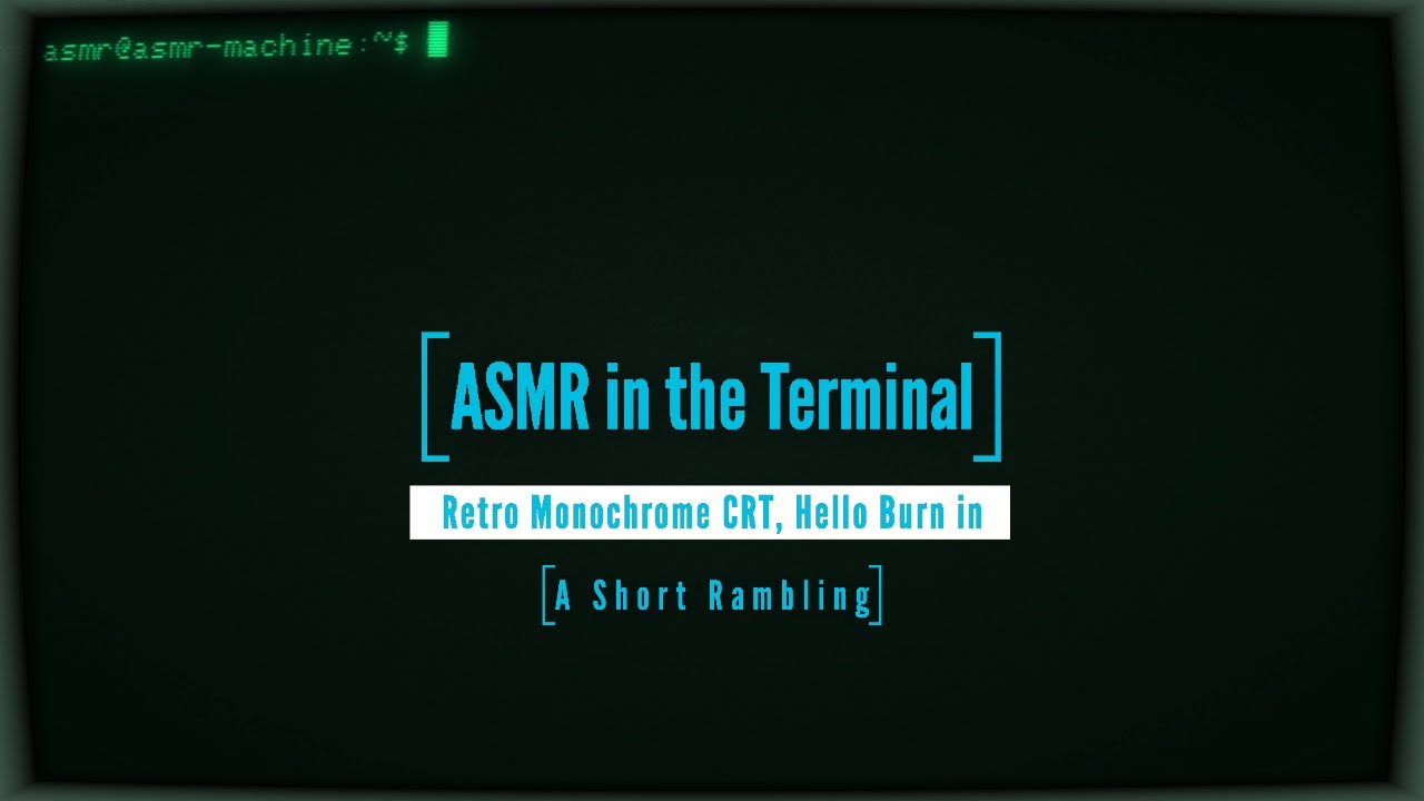 [ASMR] In the Terminal - Retro CRT style rambling with Vim and C++ [No ...