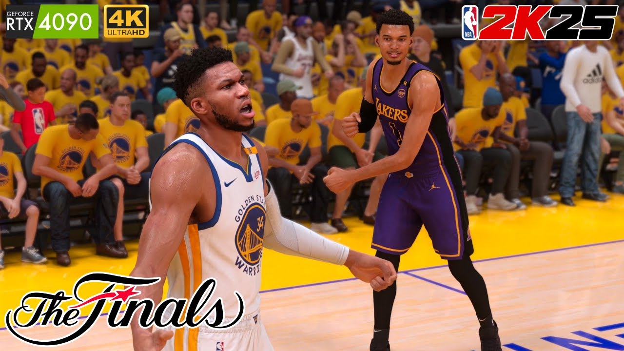 Wemby Lakers vs. Giannis Warriors Game 6 | NBA 2K25 Ultra Realistic PC ...
