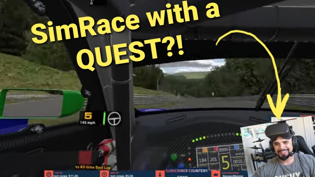 OCULUS QUEST and SIM RACING!? Live setup and test!!! - YouTube