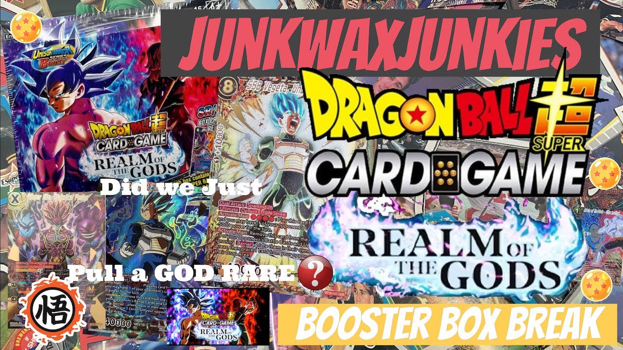 DID WE PULL A GOD RARE?? Dragon Ball Super Realm of the Gods Booster ...