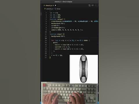 ASMR Programming | How to make 3D Donut Shaped using JavaScript #asmrprogramming - YouTube