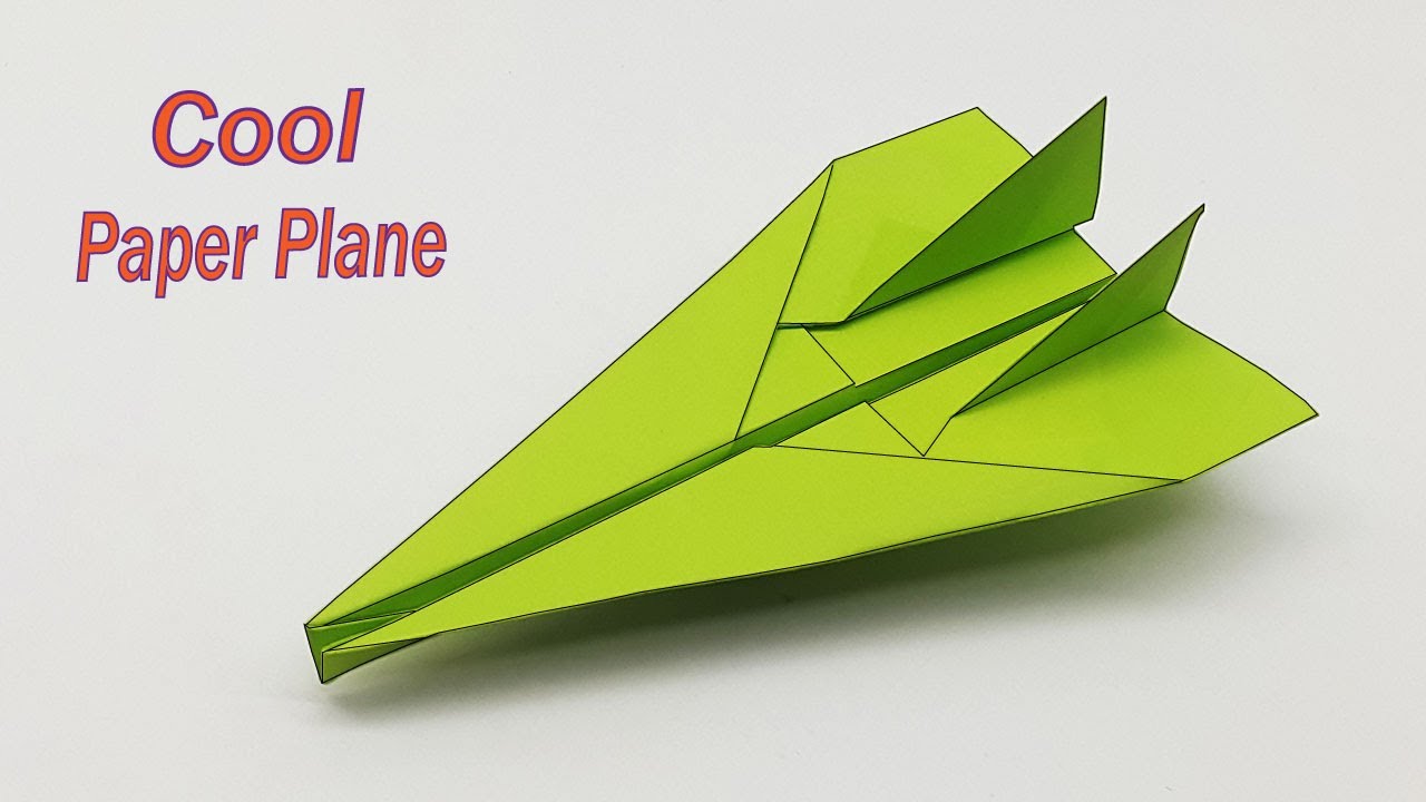 How To Make a Cool Paper Airplane ️ Origami Paper Aircrafts - YouTube