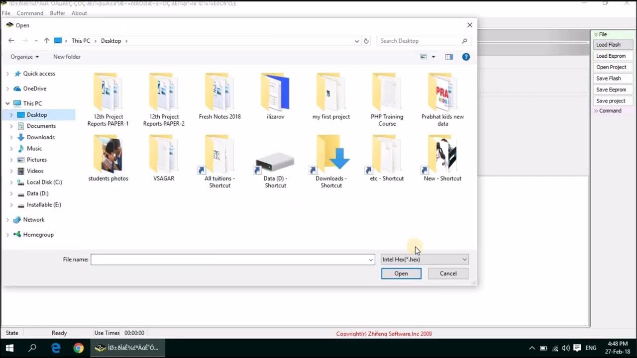 How to burn the .hex file in your 8051 kit? - YouTube