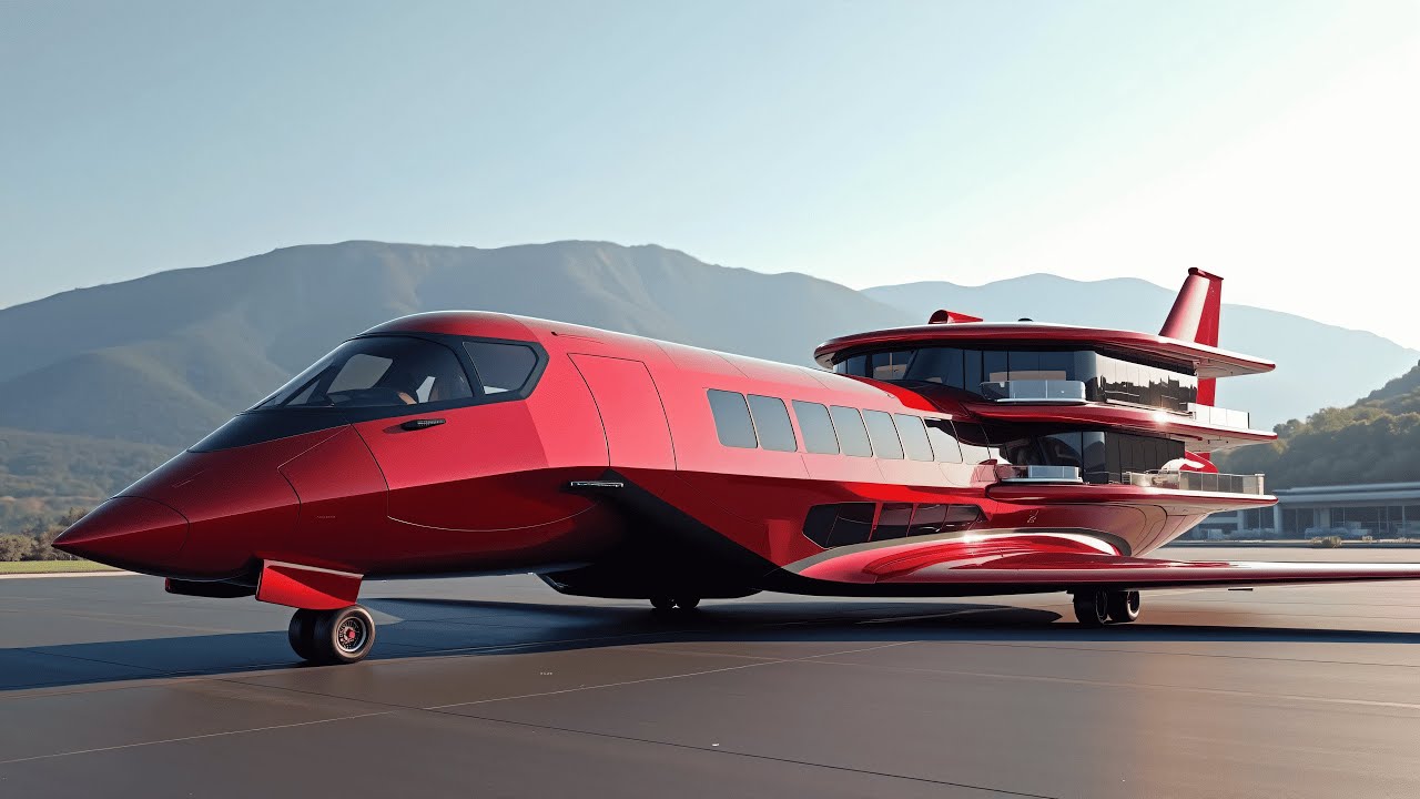 The $150 Million Red Jet: Ultimate Luxury in the Sky - YouTube