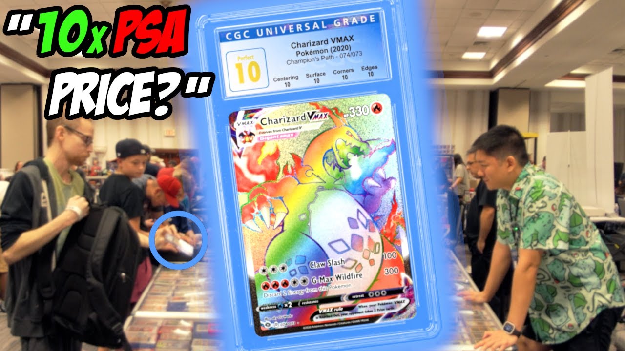 How do I value a PERFECT CGC 10 Charizard... | VENDOR POV DAY 2 - YouTube