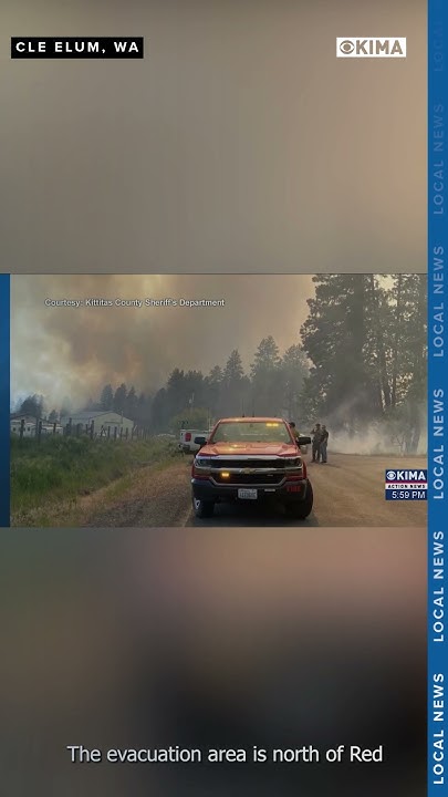 Red Bridge Fire Near Cle Elum Gets Level Three Evacuation - YouTube