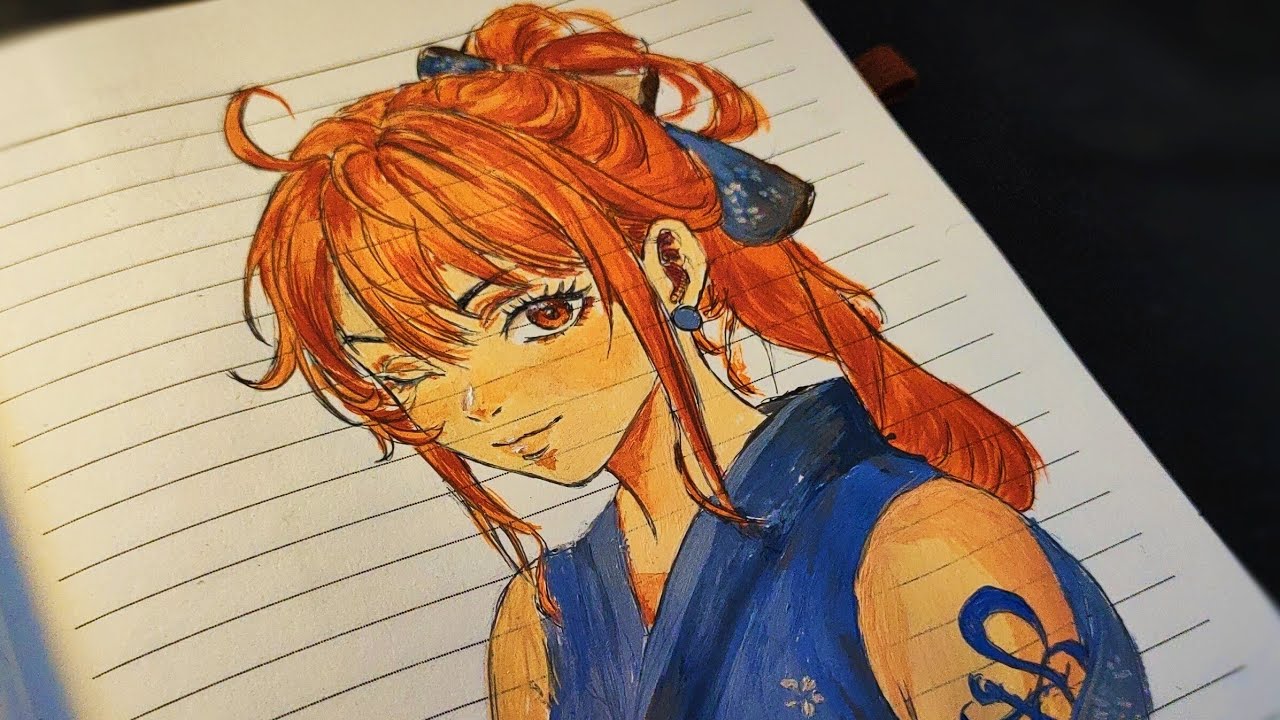 How To Draw Nami || Nami One Piece - YouTube