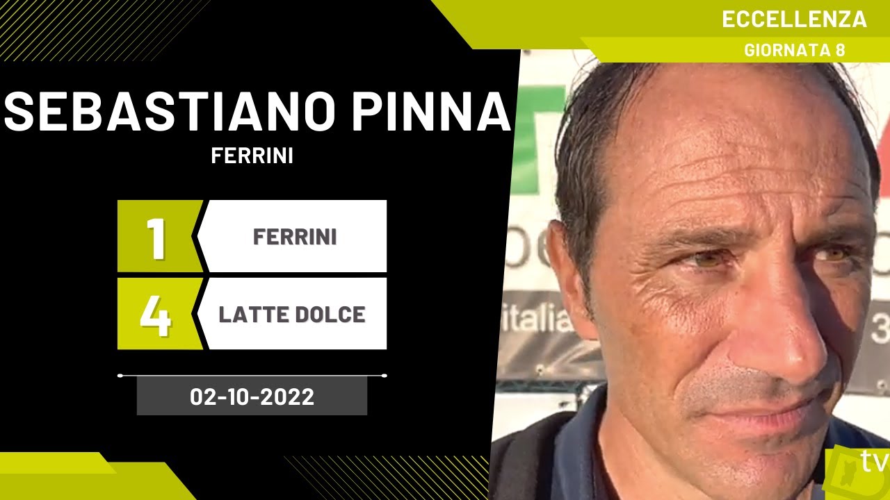 Sebastiano Pinna allenatore Ferrini 02-10-2022 - Diario Sportivo - YouTube