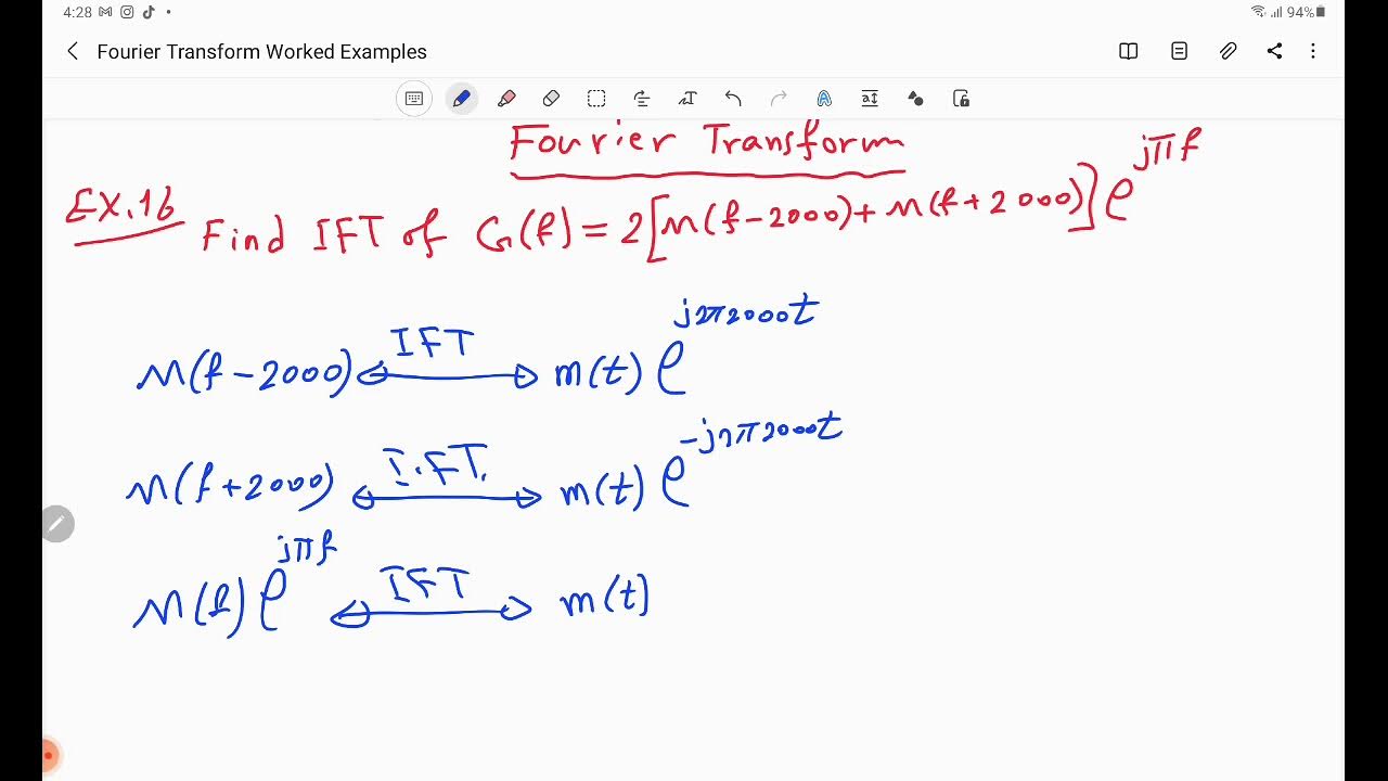 Fourier Transform Solved Examples (#16) - YouTube