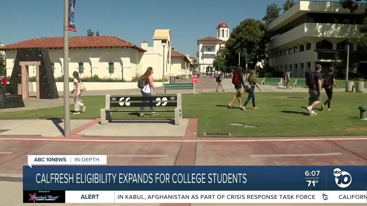 CalFresh eligibility expands for college students - YouTube