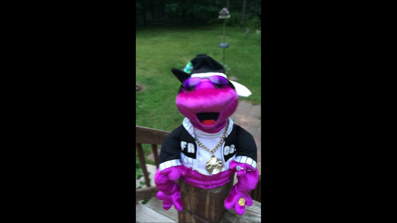 Gemmy Frogz Purple Gangsta Frog Sings Happy Birthday to You " In Da ...