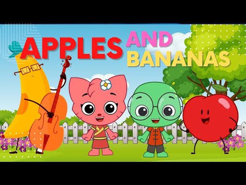 Apples and Bananas Song | Learning Vowels | Nursery Rhymes + Kids Songs ...
