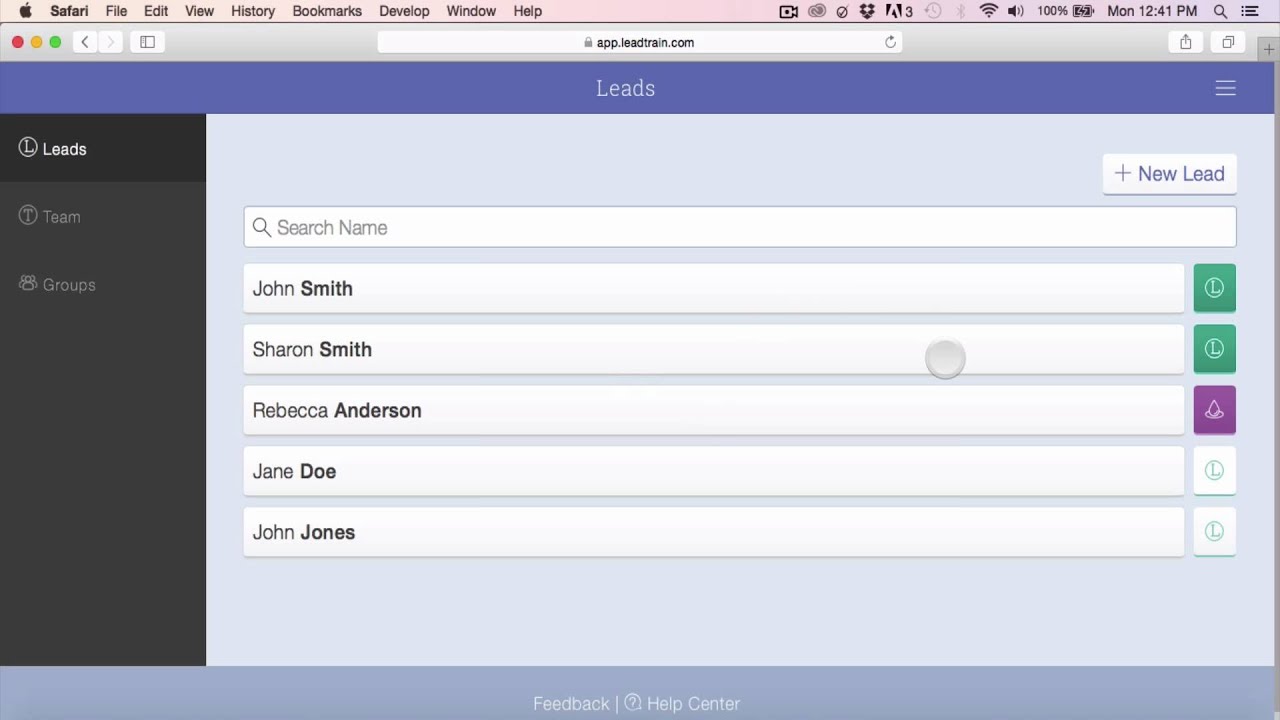 LeadTrain: How to use the LeadTrack - YouTube