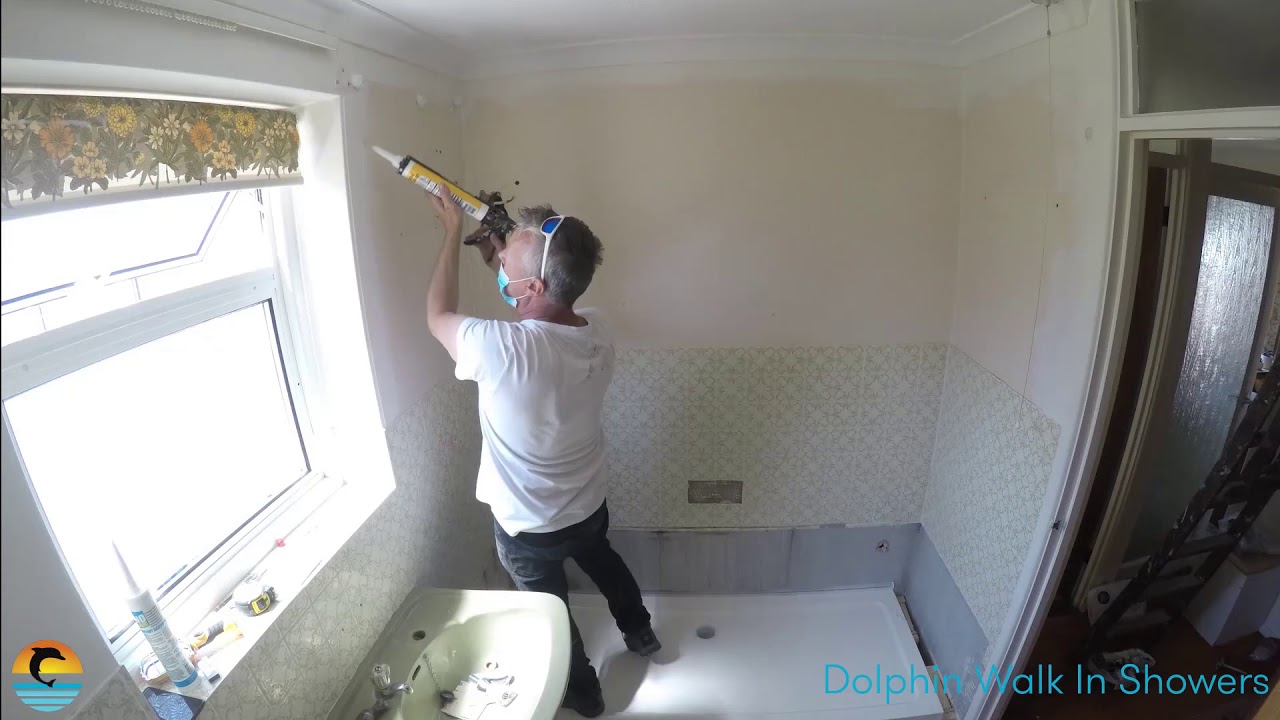Dolphin walk-in showers, complete installation from start to finish ...