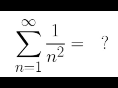 First method Sum over 1/n^2 (1+1/4+1/9+1/16....) - YouTube