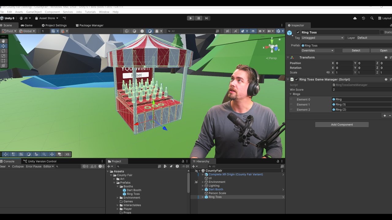 Building a VR balloon popping game - YouTube