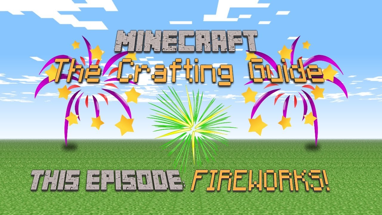 The minecraft crafting guide #1 fireworks - YouTube