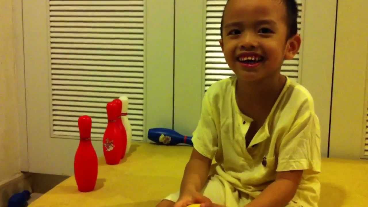How to play Bowling at home? - for kids - by KK Bonus - YouTube