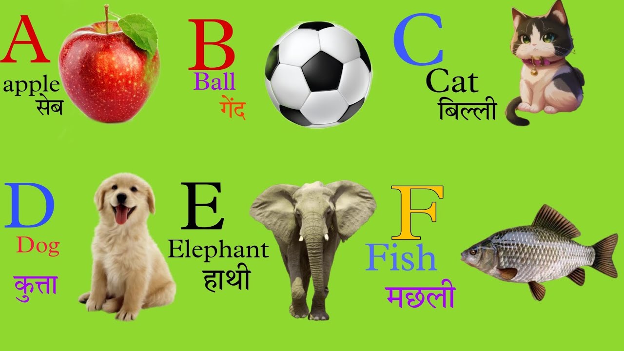 abcd, a for Apple b for ball c for cat, alphabets, abcde, phonics song ...
