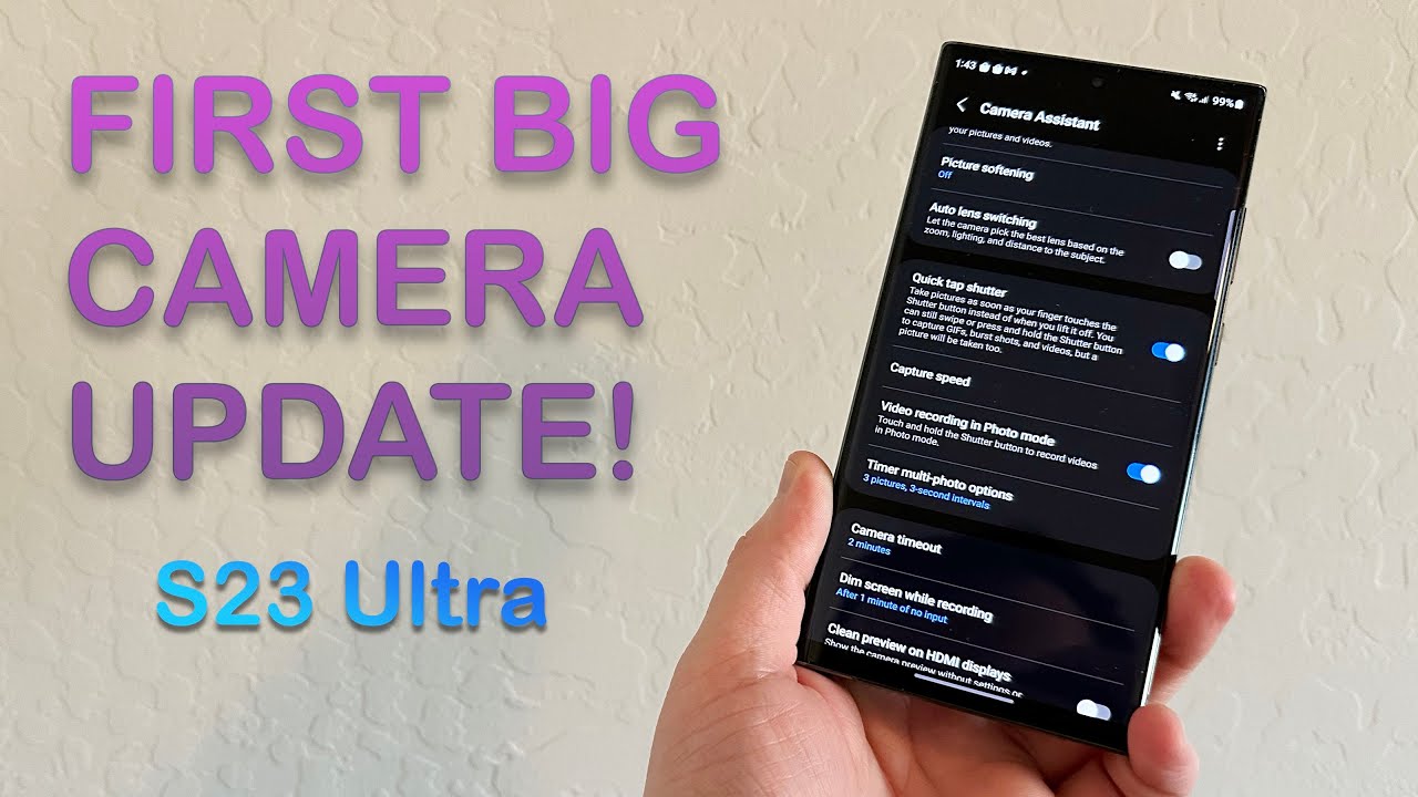 Galaxy S23 Ultra Important First Camera Update Available-What's New ...
