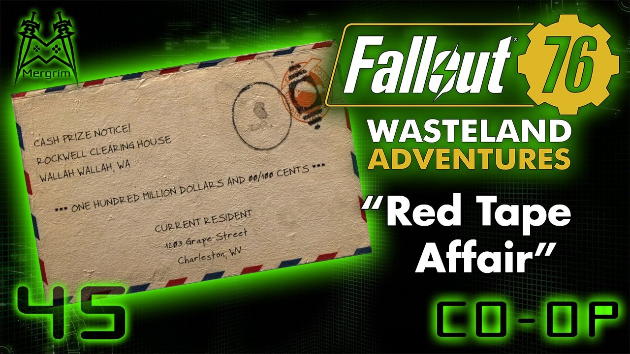 Red Tape Affair - Fallout 76 Wasteland Adventures Co-Op #45 - YouTube