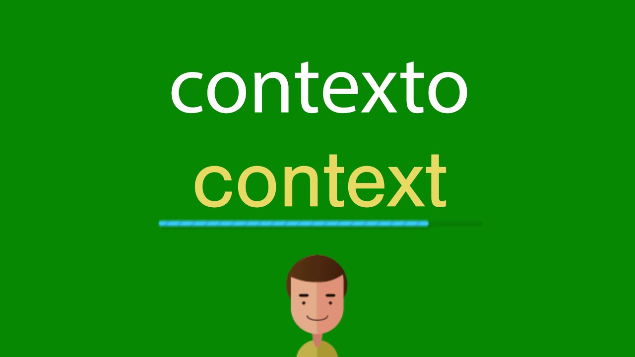 Como dizer contexto em inglês - YouTube