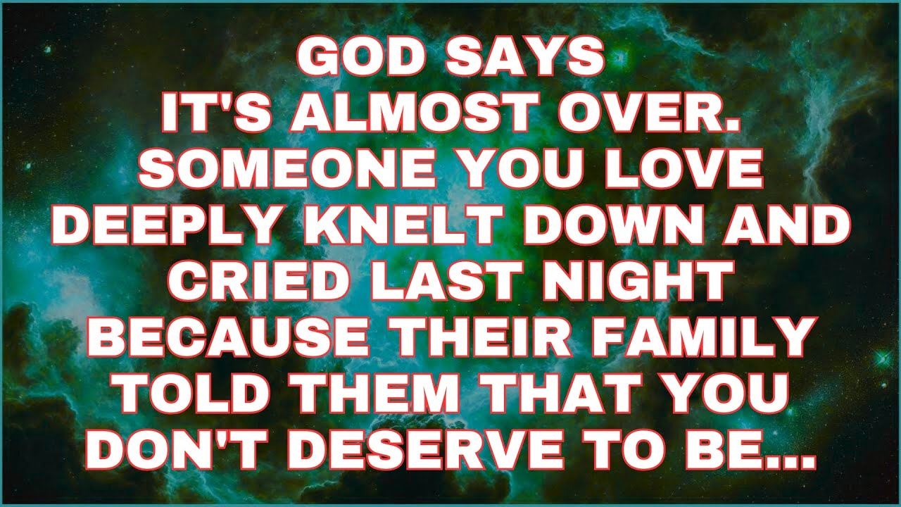 Angels say it's Almost Over! Someone you love deeply knelt Down and ...
