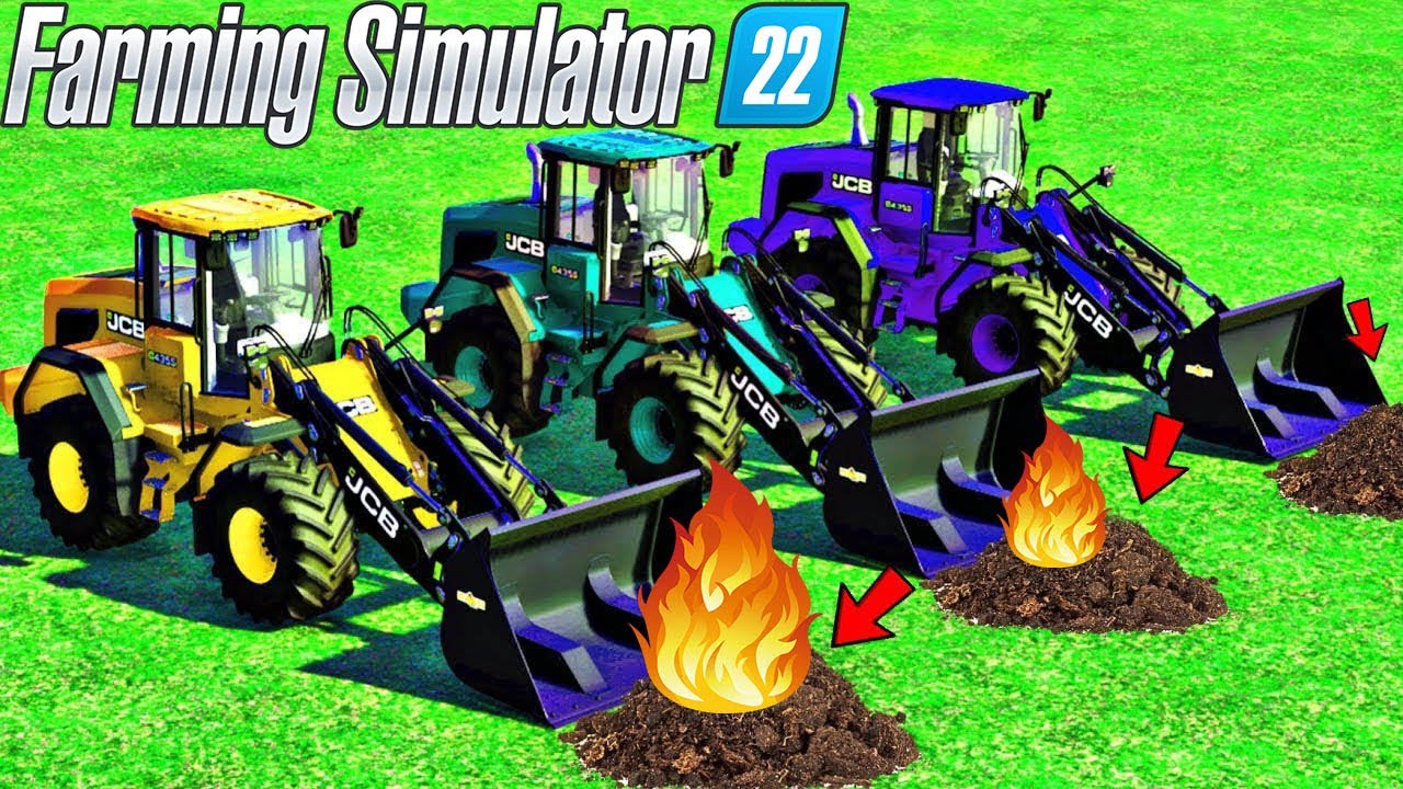 LOADER FLOWER! TRANSPORT AND LOAD GRASS AND MUD WITH CAT BACKHOES💲 ...