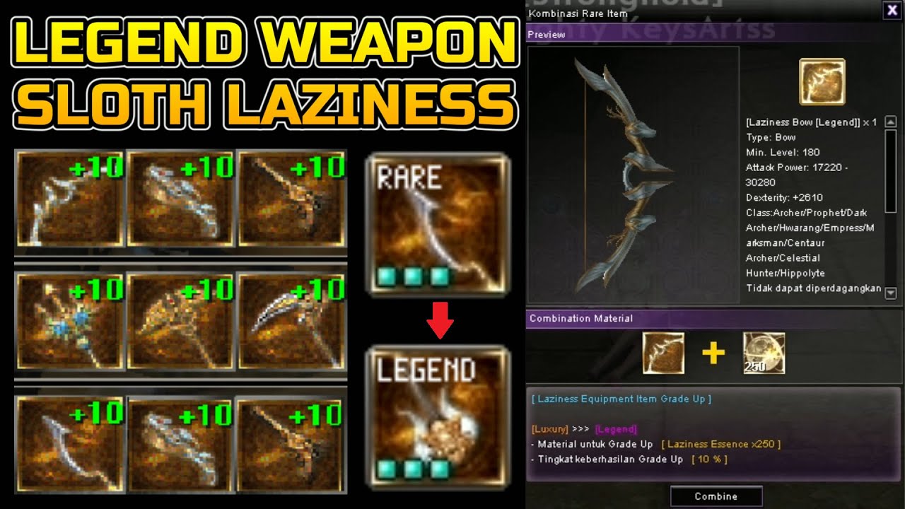Tutorial Enhance Weapon Laziness Sloth ke Legend | Atlantica Online ...