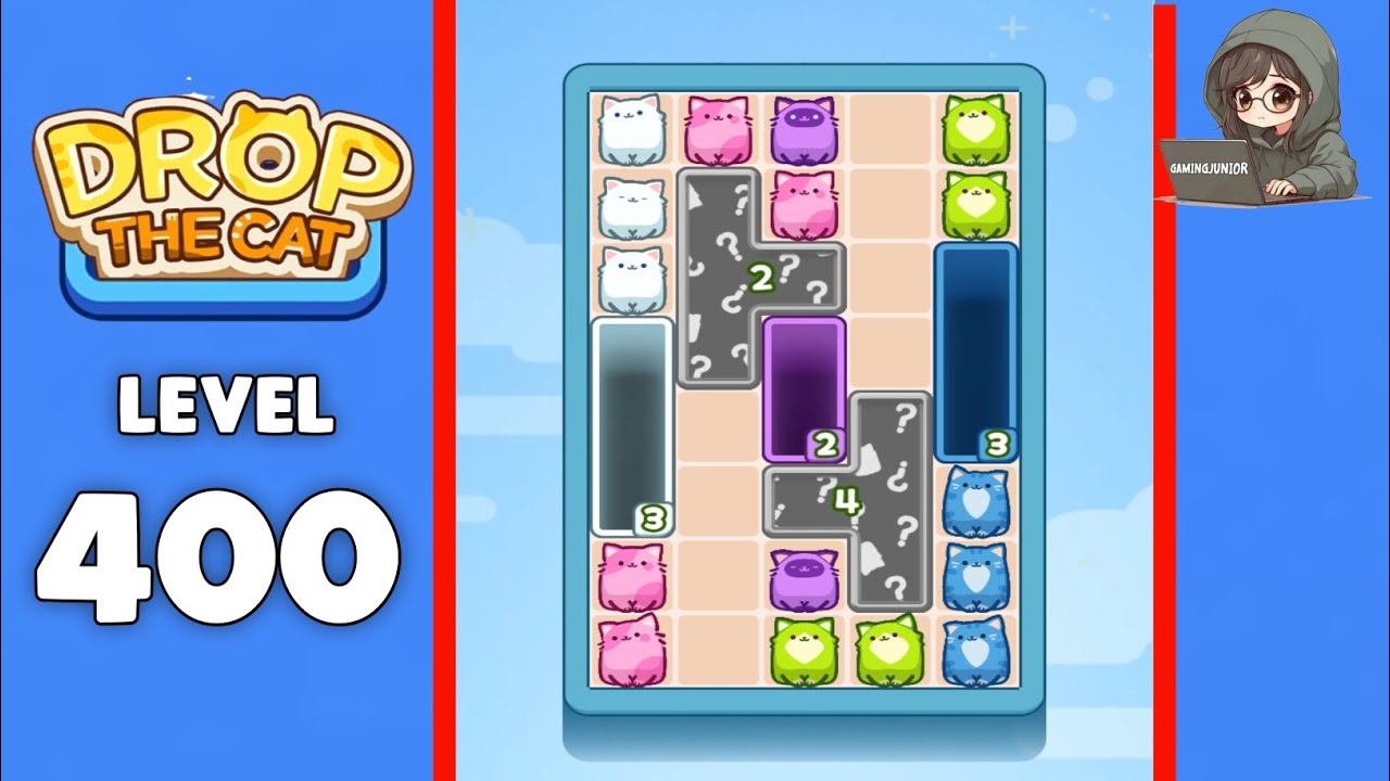 Drop The Cat level 400 solution - YouTube
