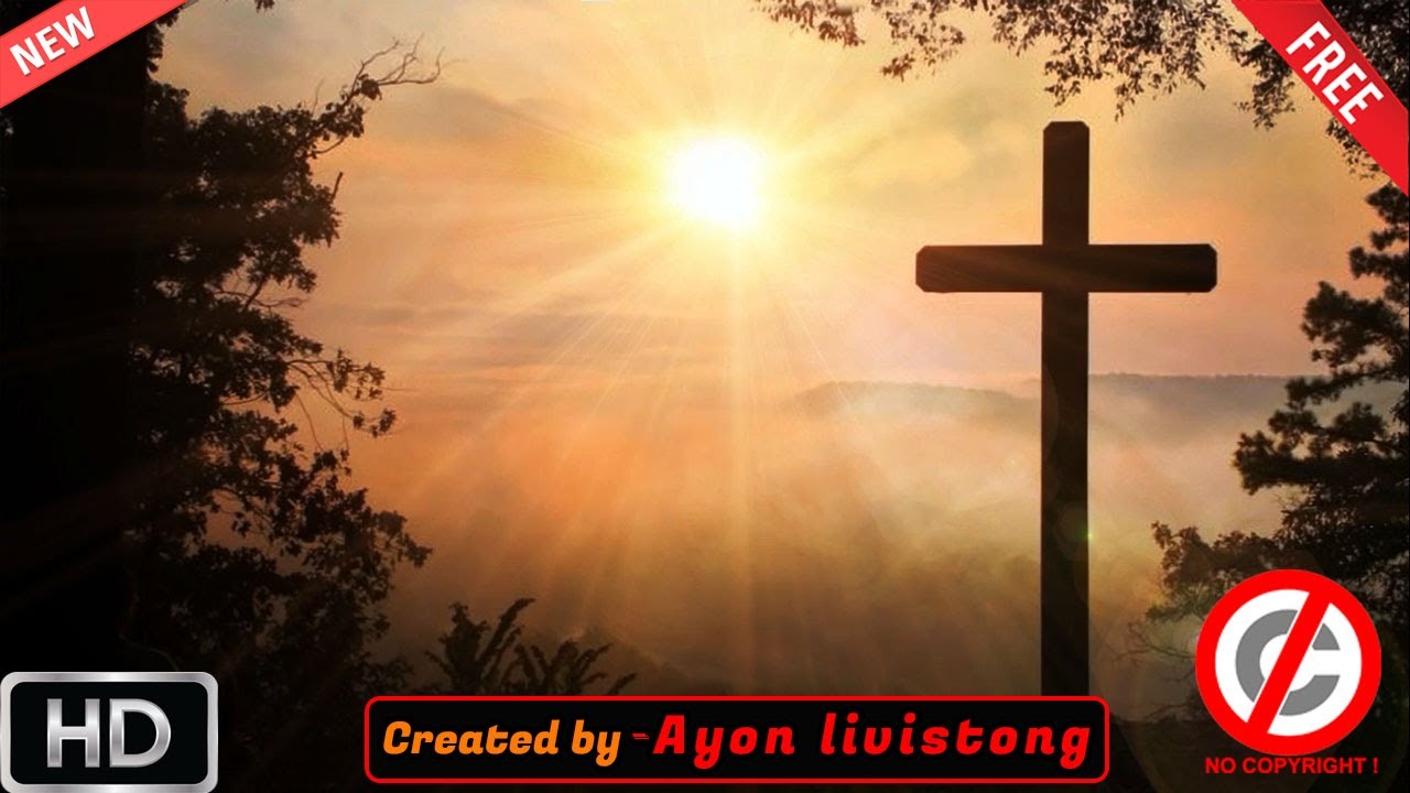 397, Free Christian Loop Background Video Cross / Cross with sun in ...