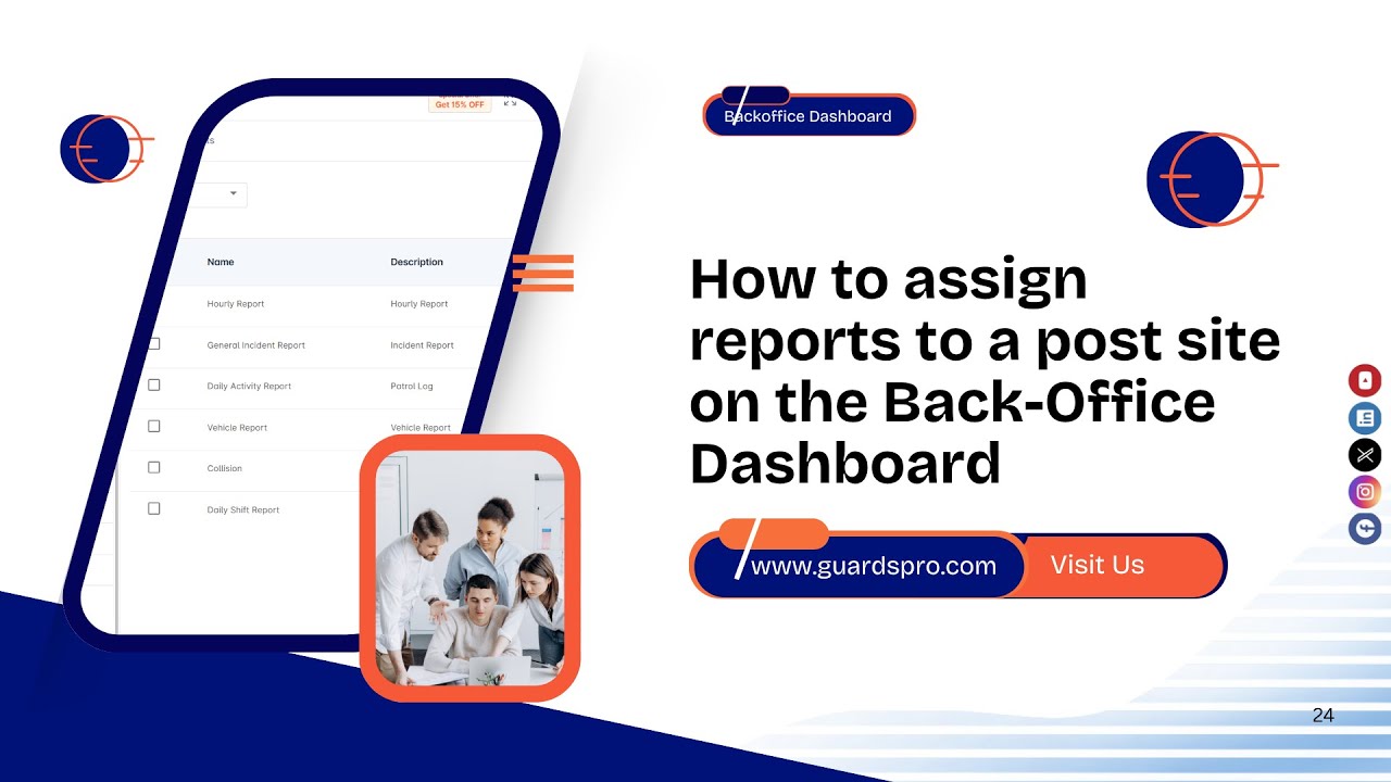 How to assign reports to a post site on the Back Office Dashboard ...