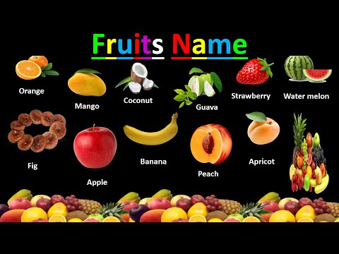 Fruits Name | Fruits Name in English | List of Fruits Name | Different ...
