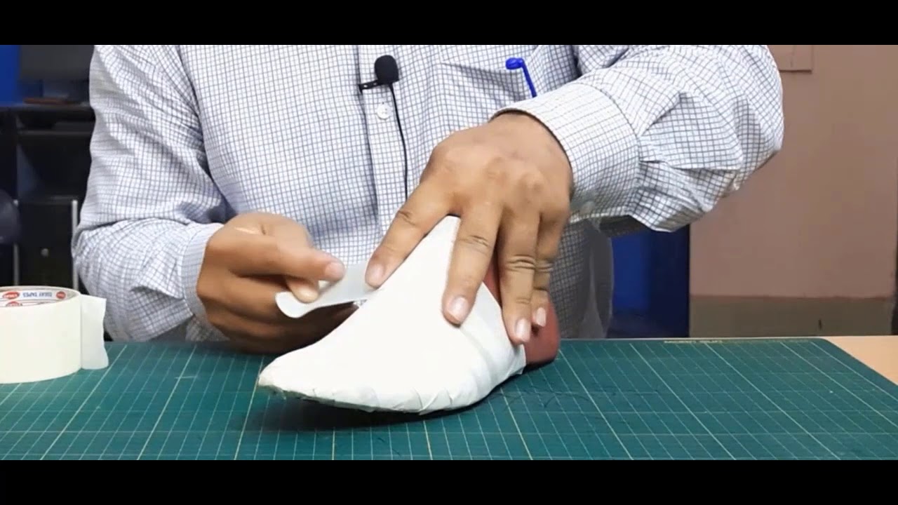 Shoe Designing Part One, Masking of a shoe Last. Taping of a Shoe last ...